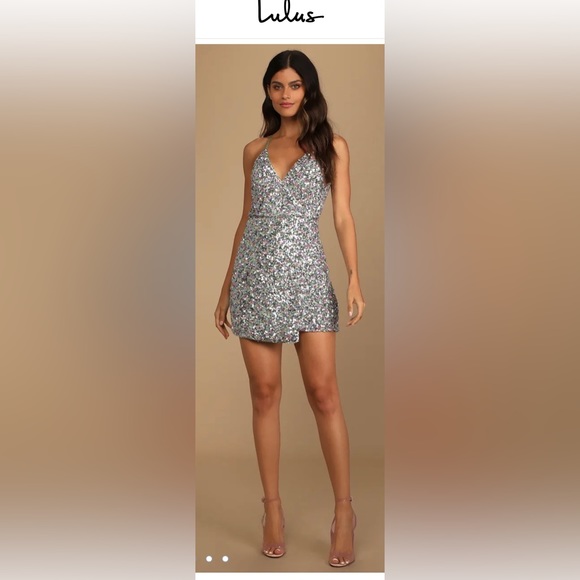 Lulus | Dresses | Mint Green Multi Sequin Bodycon Minidress | Poshmark